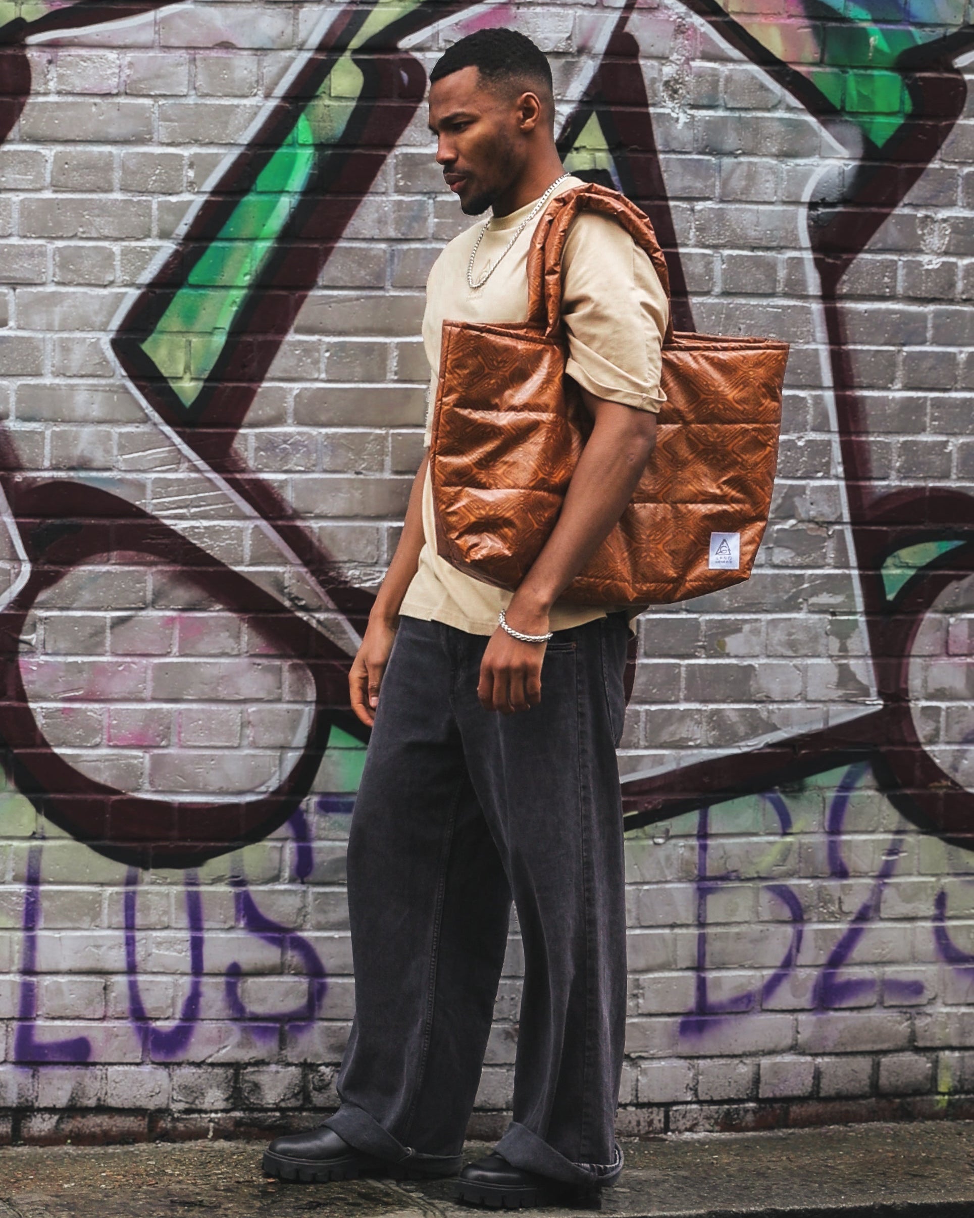 Shopper em padrão africano impermeável – AFRO GENESIS